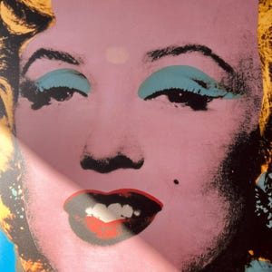 Warhol Blue Marilyn Monroe Colorplak - Etsy