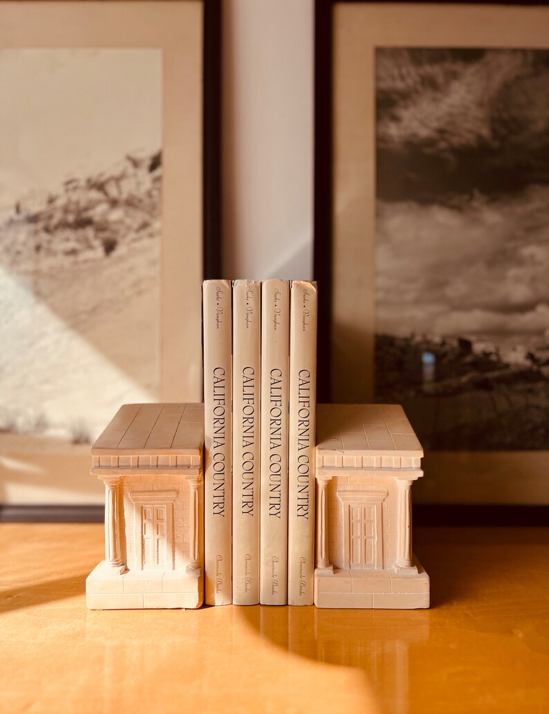 Vintage Greek Bookends / Rare Columns / Library Decor / Librá ...