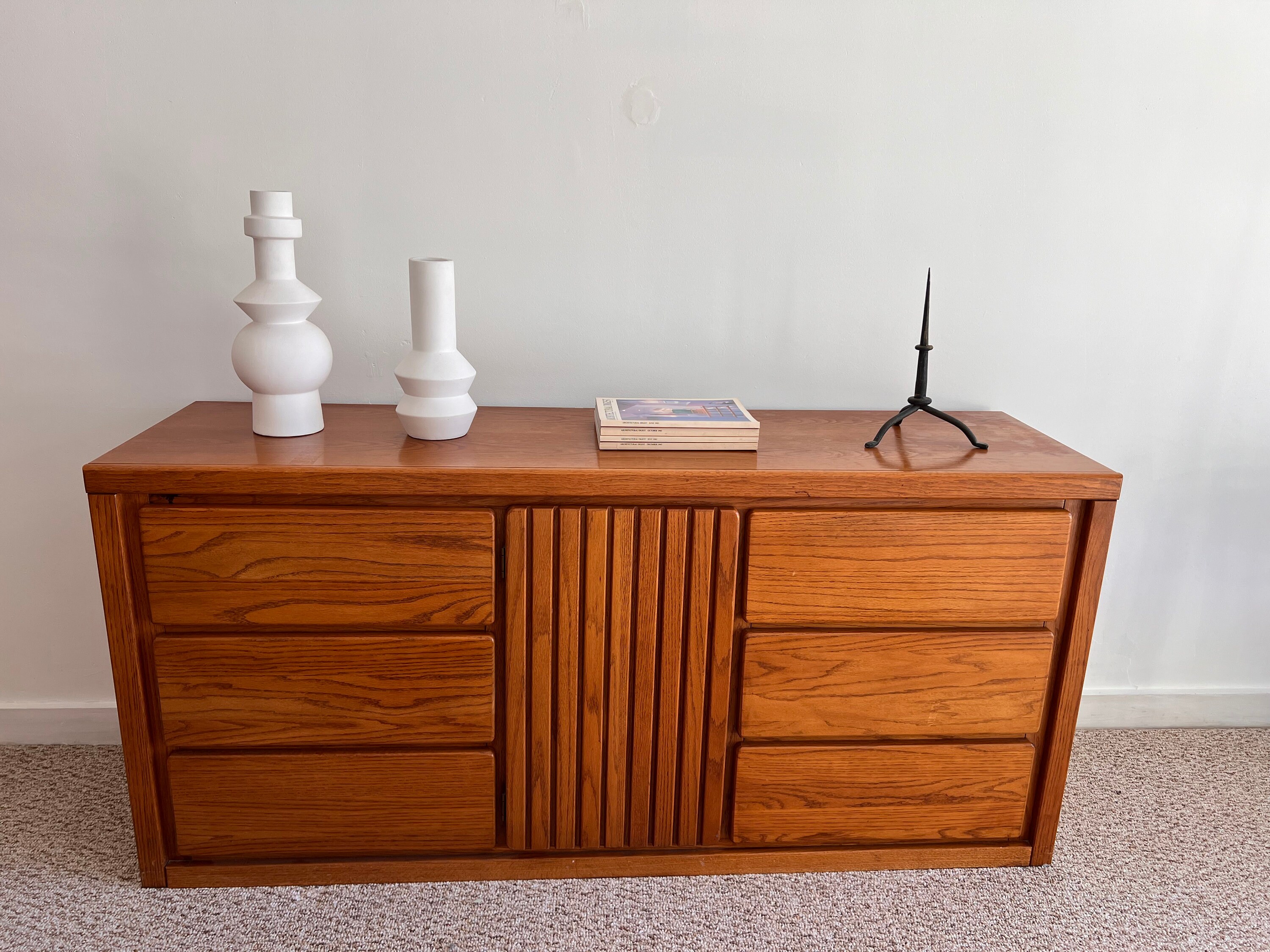 Vintage Wood Dresser/console Table - Etsy