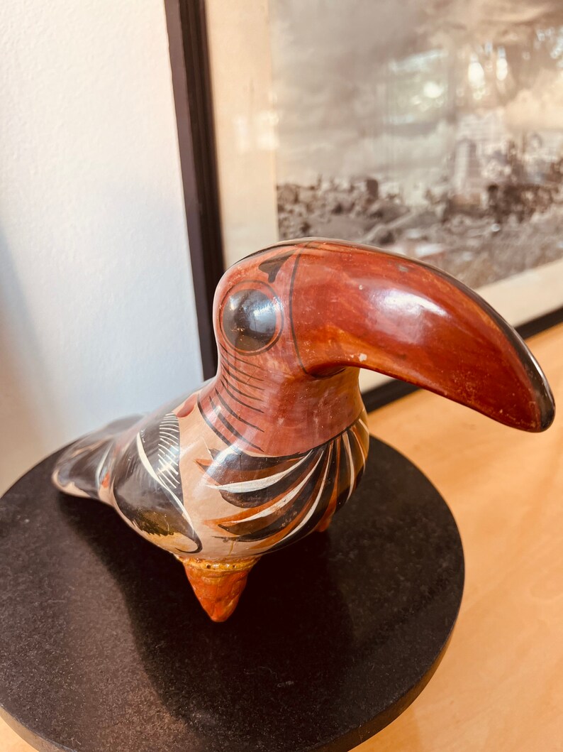 Tonola Pottery / Toucan Bird / Rare Pottery / Home Decor / - Etsy