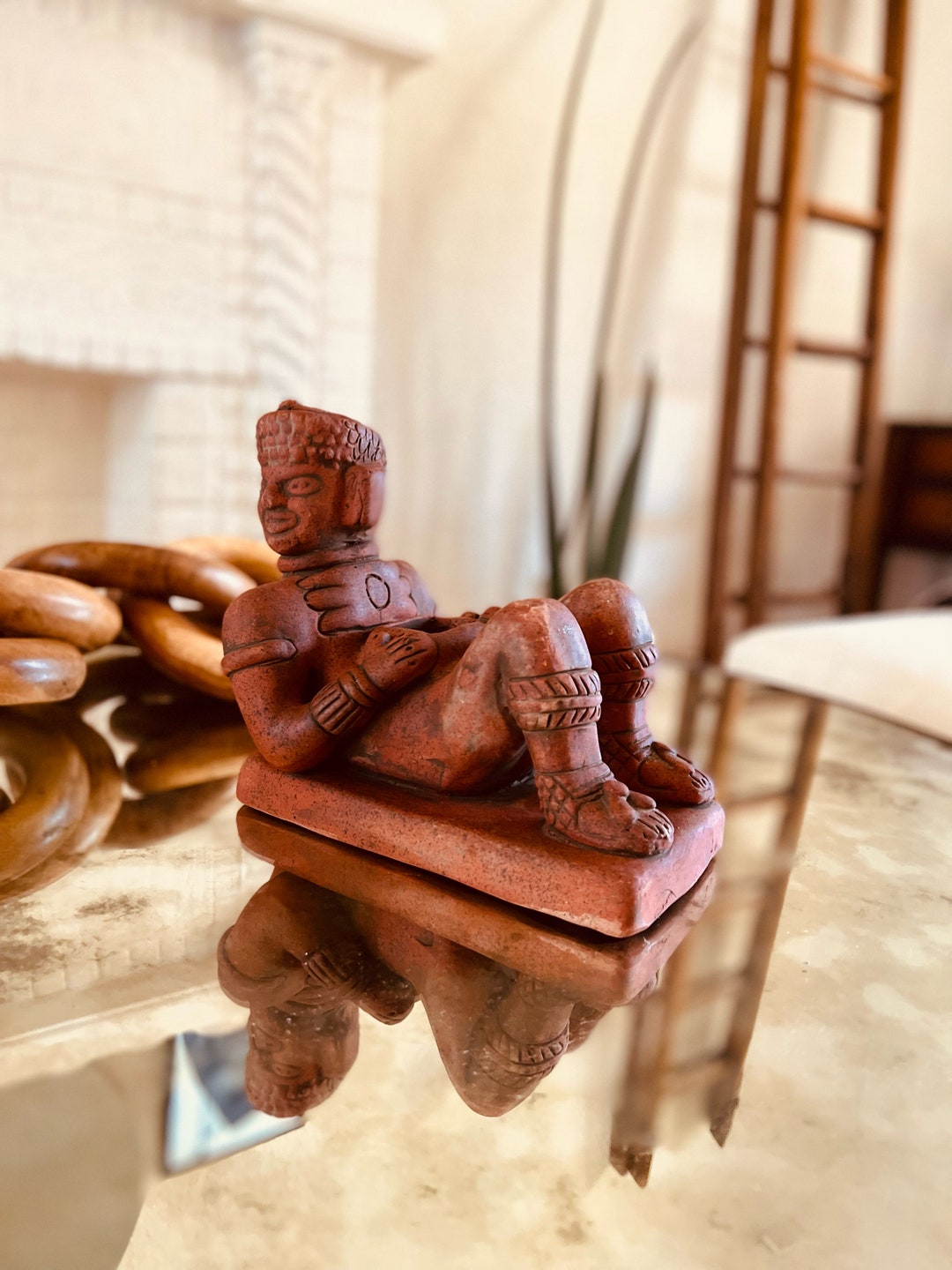 Aztec Ceremonial Sculpture Chacmool Figurine - Etsy