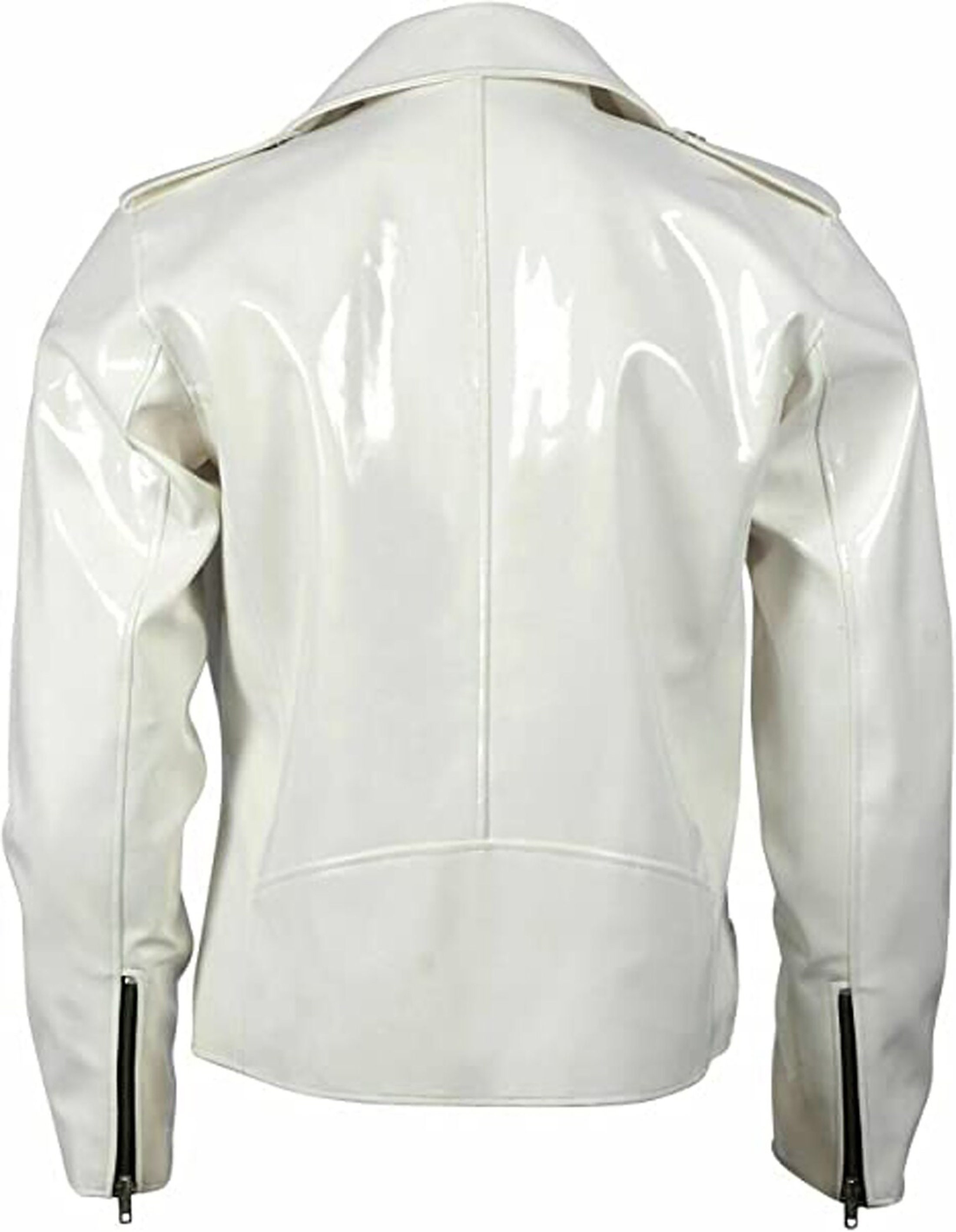 PVC Vinyl Jacket Stylish Motorcycle Jacket Punk Rock EMO Fetish Jacket ...