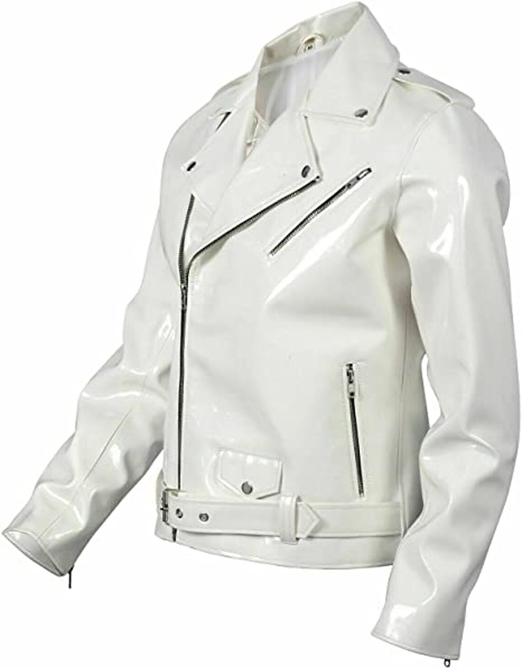 PVC Vinyl Jacket Stylish Motorcycle Jacket Punk Rock EMO Fetish Jacket ...