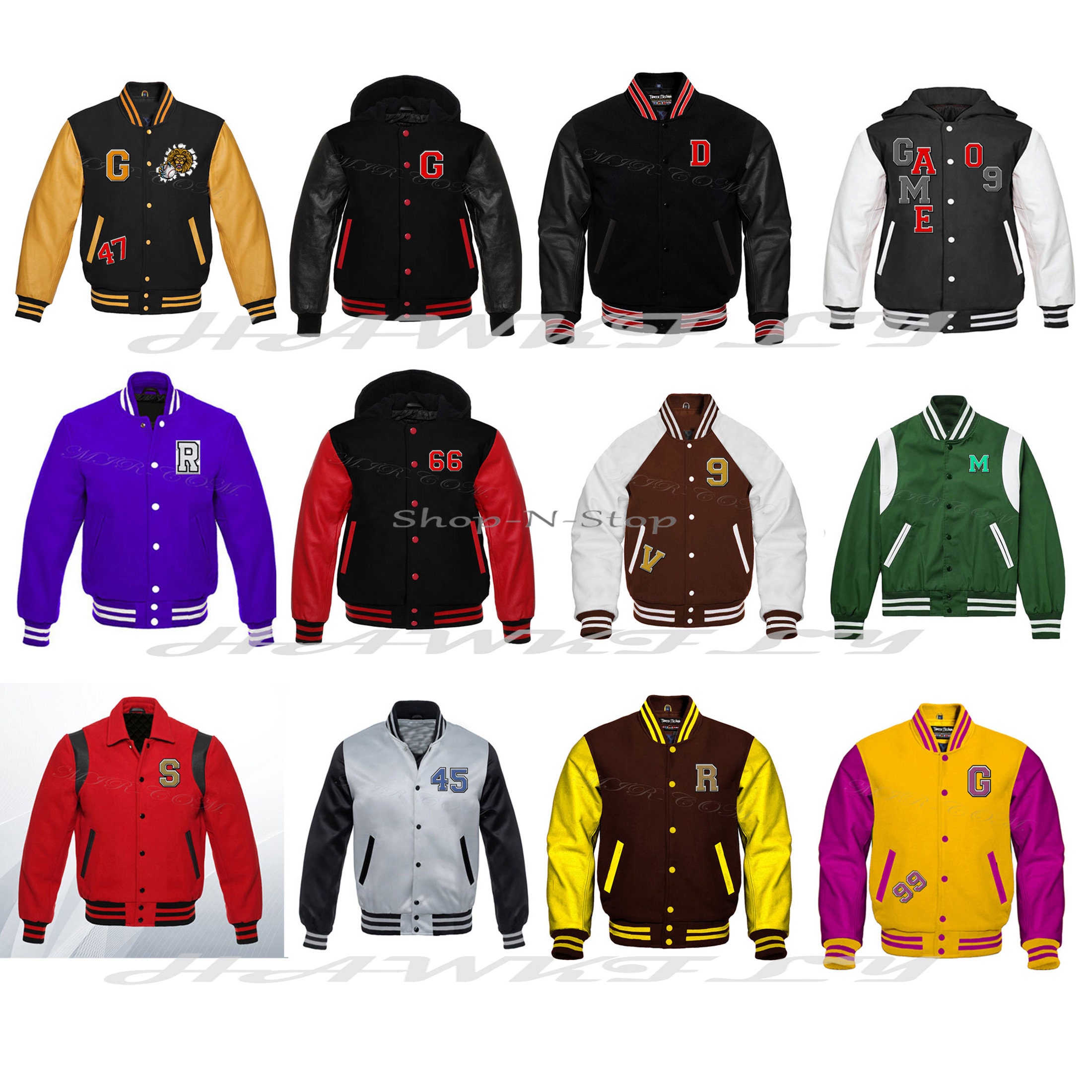 Custom Personalized Letterman Jacket, Custom Patches, College Varsity ...