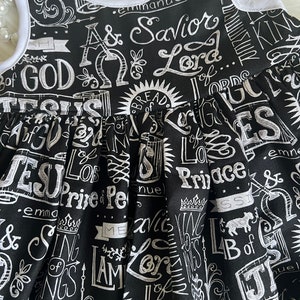 Baby Dress With Jesus Names, Emmanuel, Lord of Lords, Toddler Christian ...