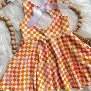 Girls Checker Checkerboard Dress, Chess Checkered Dress, Girls ...