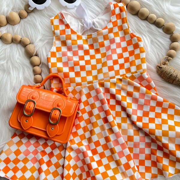 Girls Checkered Dress - Etsy