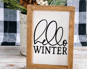 Winter Wood Sign - Etsy