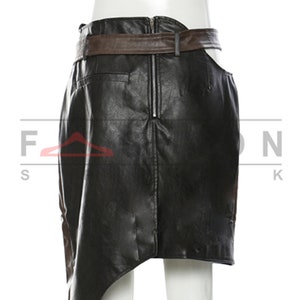 Vintage Steampunk Diesel Kilt Genuine Leather Ruffle Tiered Skirt Brown ...