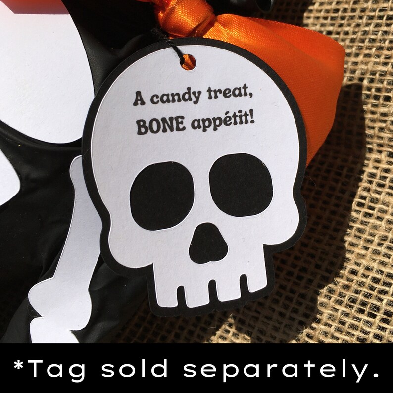 Skeleton Hand Halloween Treat Bags set of 5 Party Favor - Etsy