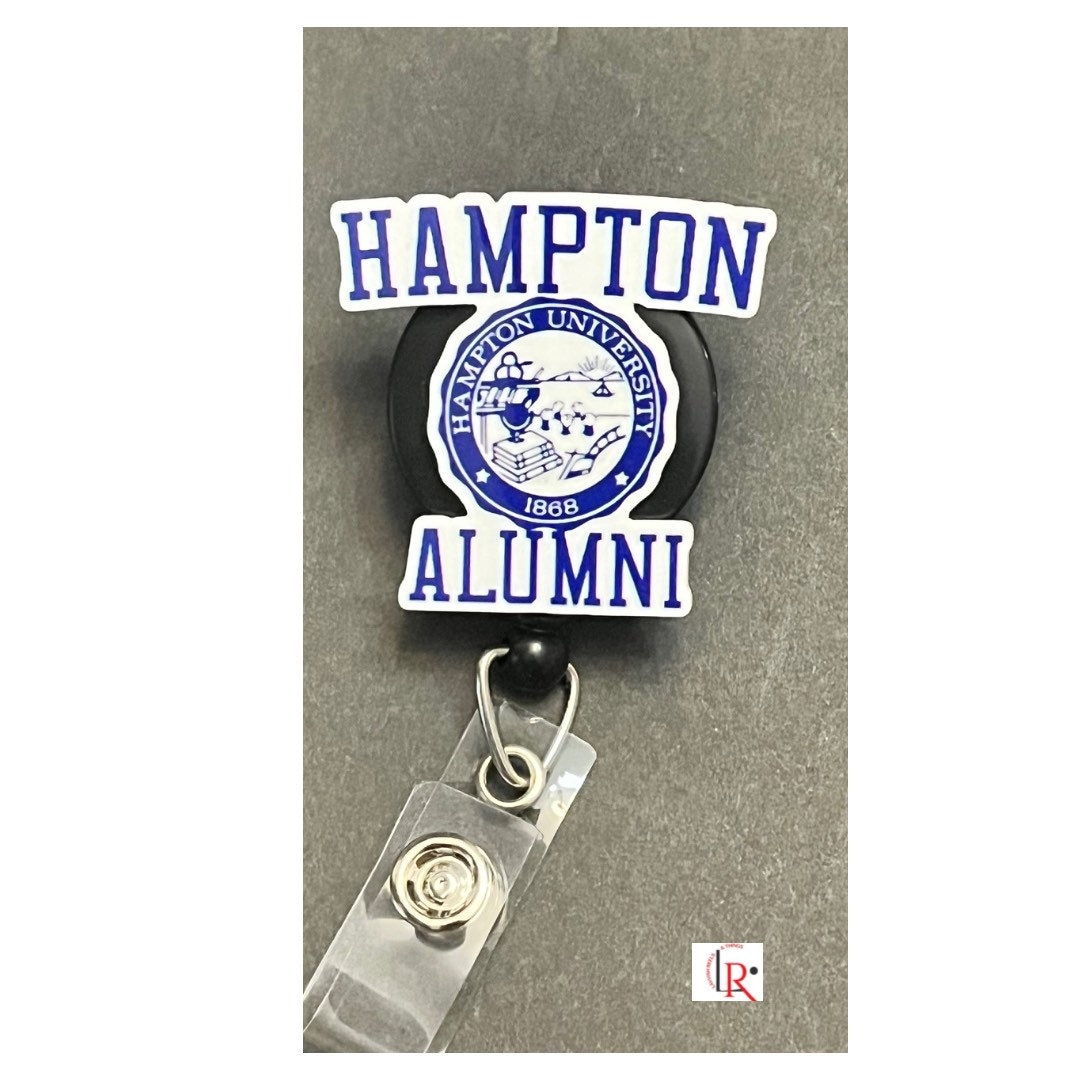 Hampton University Alumni Badge Reel /lanyard - Etsy
