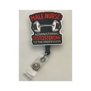 Male Nurse ID Badge Holder - Etsy
