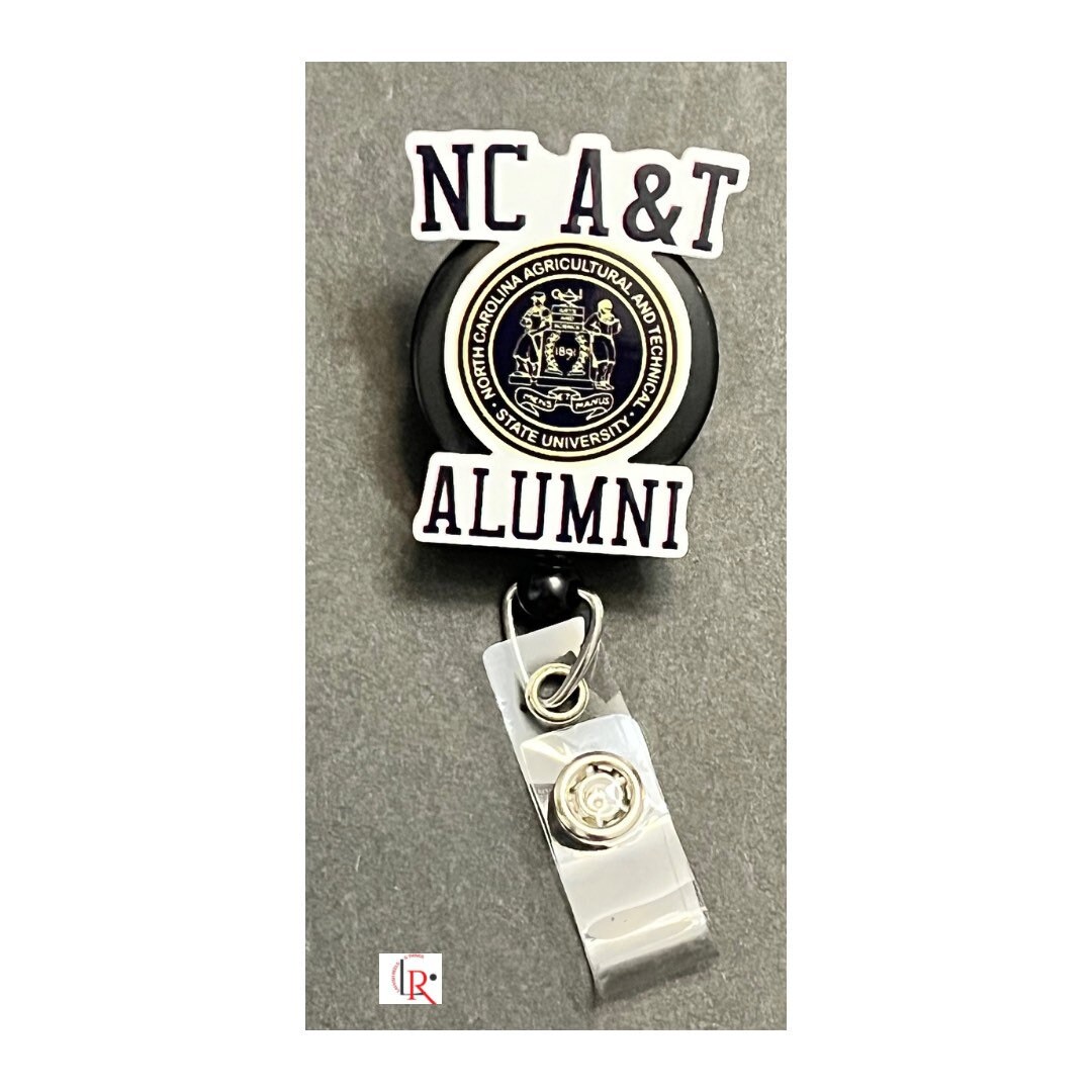 NC A&T Alumni Badge Reel and Lanyard - Etsy