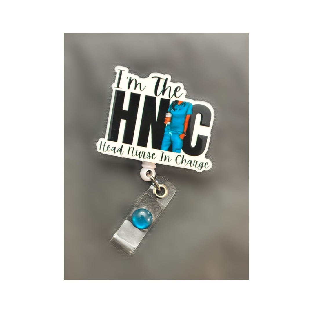 HNIC Nurse ID Badge Holder - Etsy