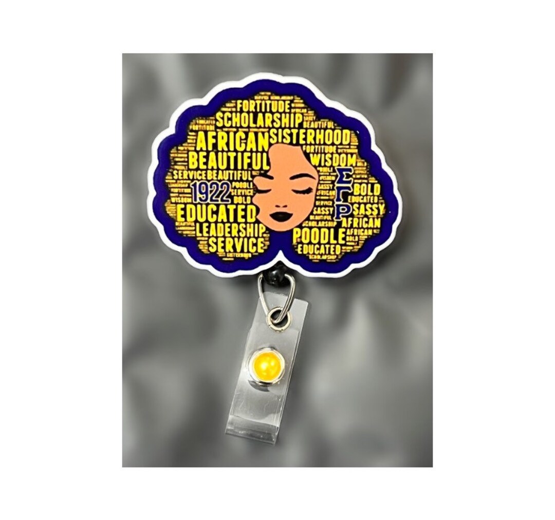 Sigma Gamma Rho Woman ID Badge Holder - Etsy