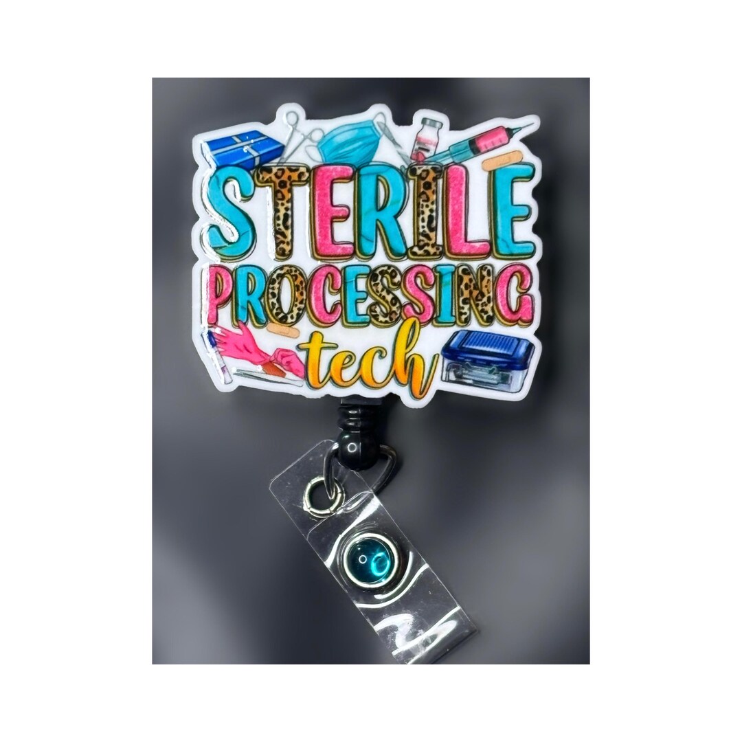 Sterile Processing Tech Badge Holder - Etsy