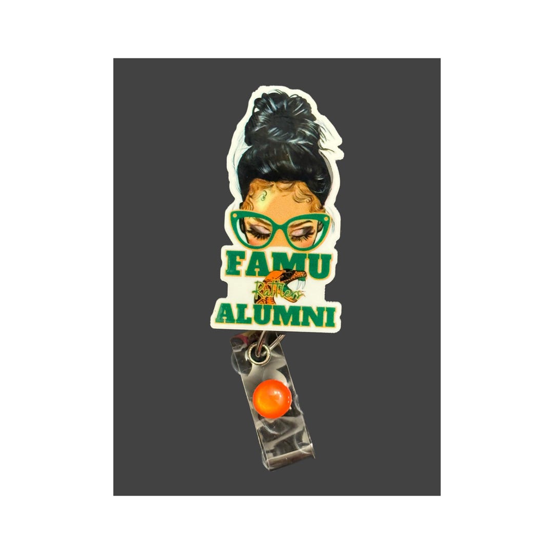 Women Florida A& M Alumni University Badge Reel ID Holder - Etsy