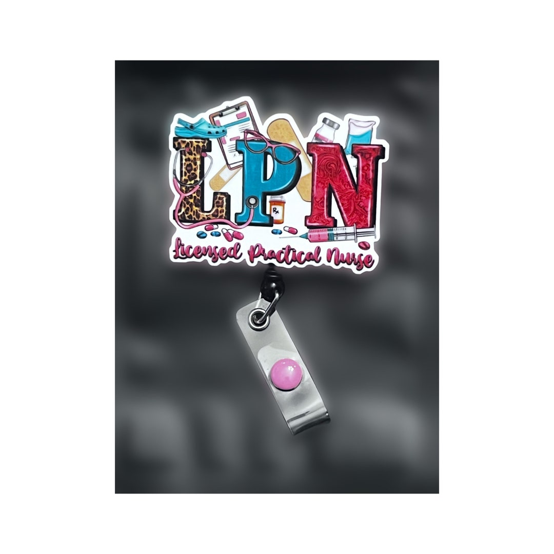 License Practical Nurse ID Badge Holder - Etsy