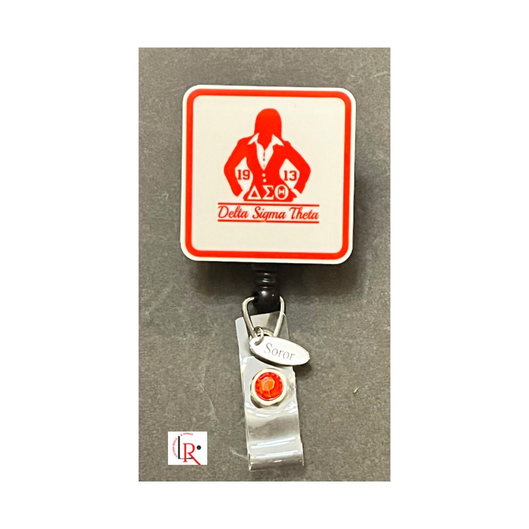 Delta Sigma ID Badge Reel - Etsy