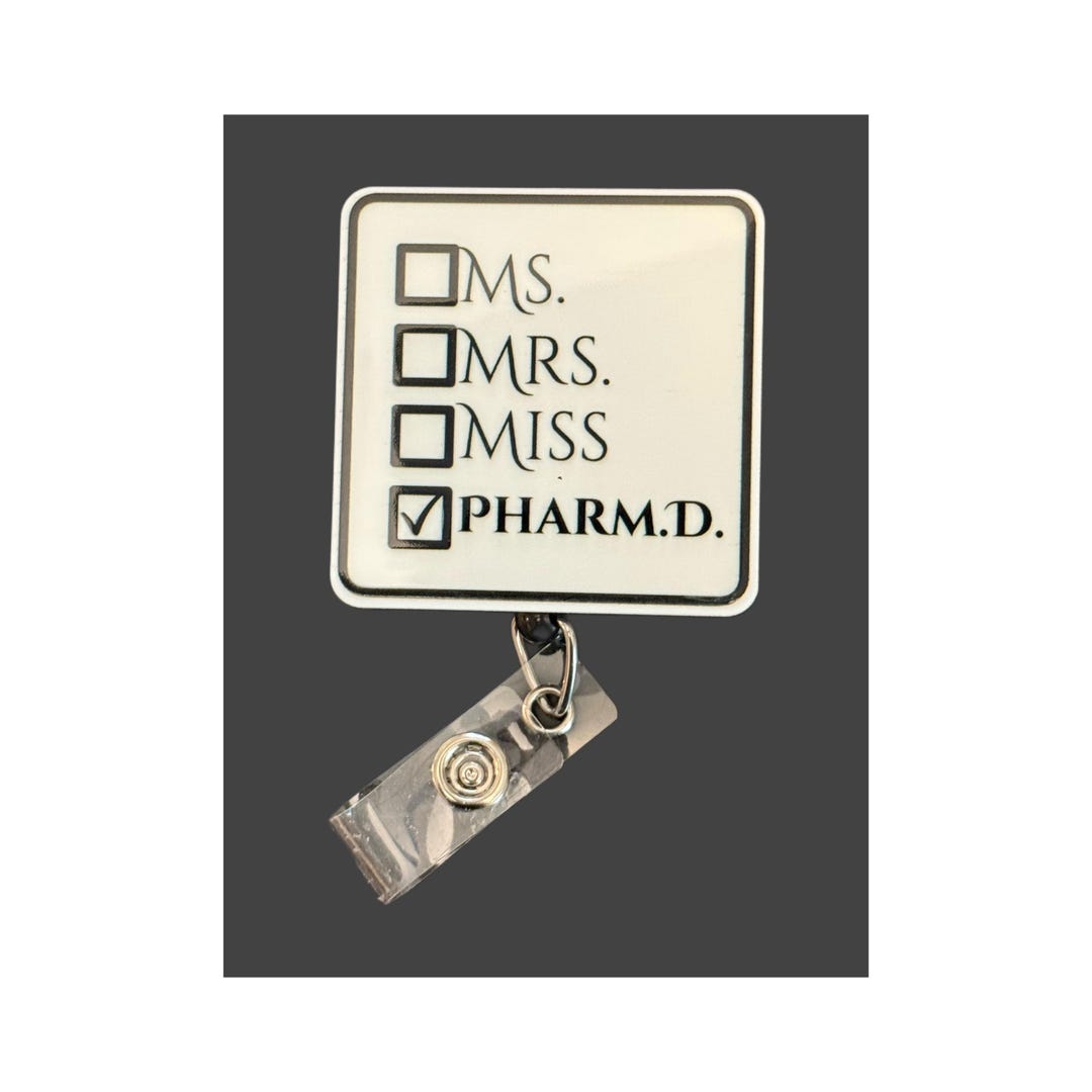 Doctor of Pharmacy ( Pharmd) Badge - Etsy