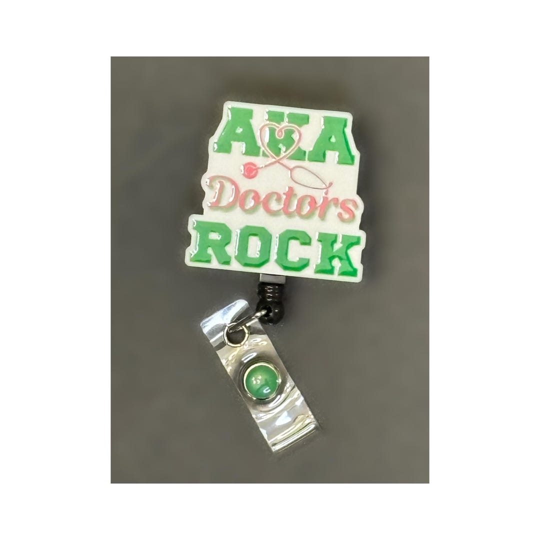 Alpha Kappa Alpha Doctors Rock ID Badge Holders - Etsy