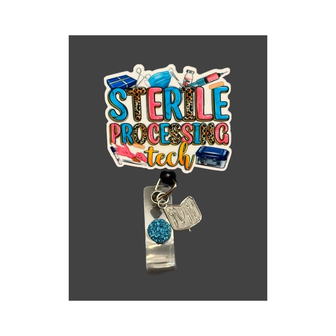 Sterile Processing Tech Badge Holder - Etsy