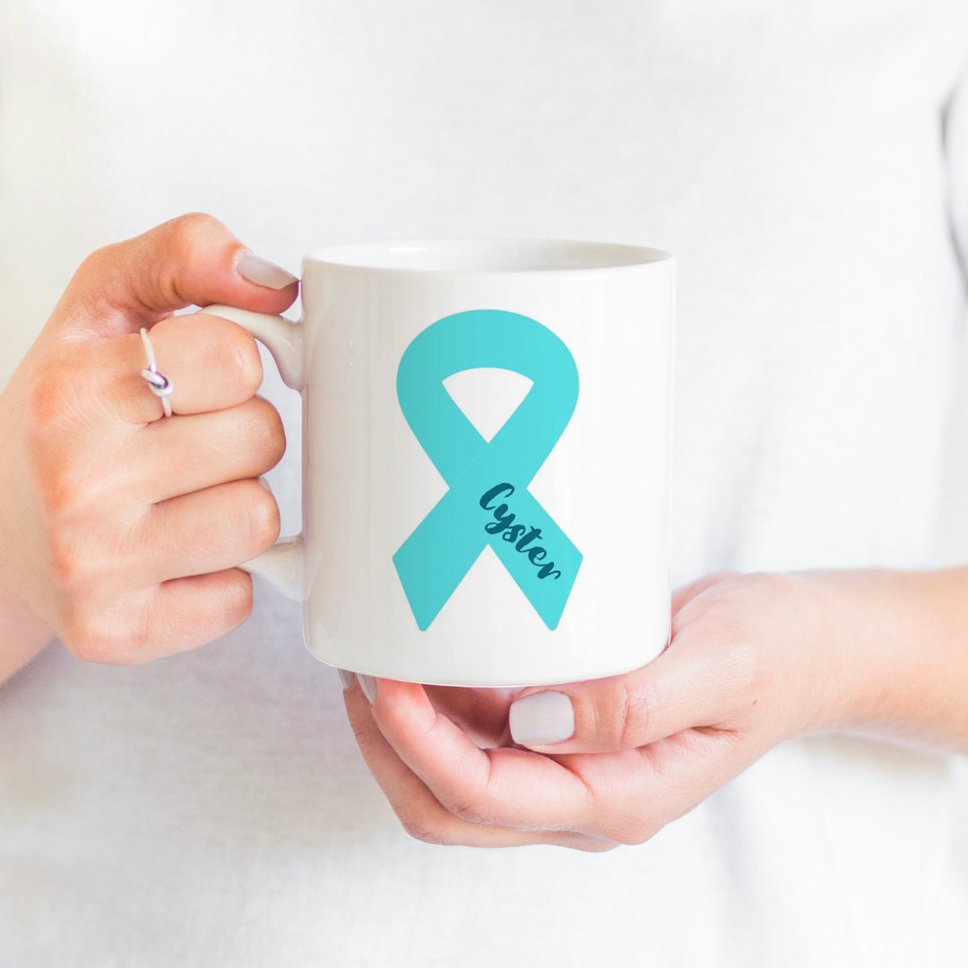 Digital "cyster" PCOS Ribbon Svg, Png, Jpg, for Gift Making and ...