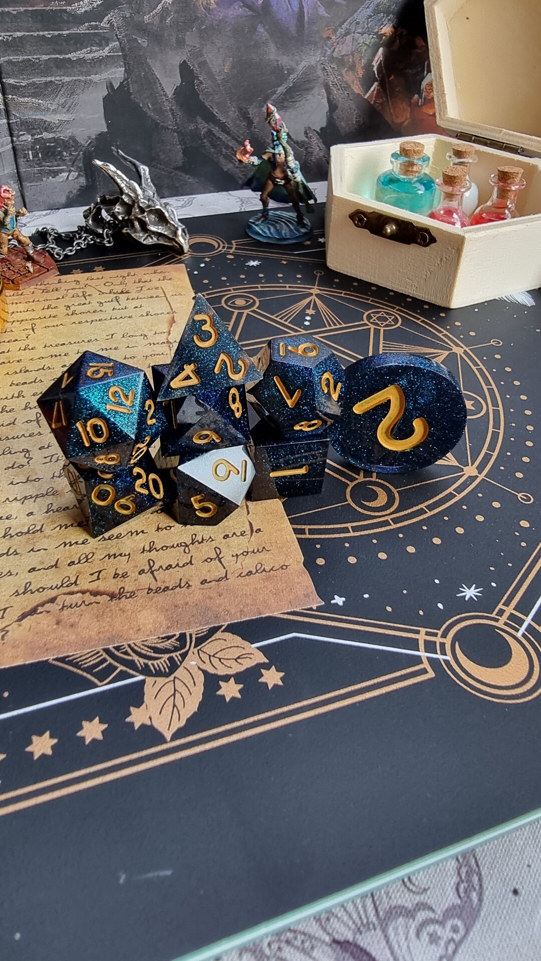 RPG Dice Resin Astral Plane - Etsy