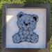 Bear | Teddy Bear | Nursery | Paper Flower Shadow Box - Etsy