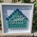 Home | House Paper Flower Shadow Box Frame - Etsy