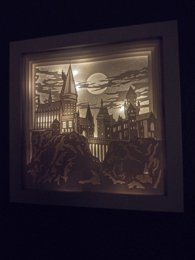 Wizards Castle Light Box Shadow Frame Nightlight - Etsy