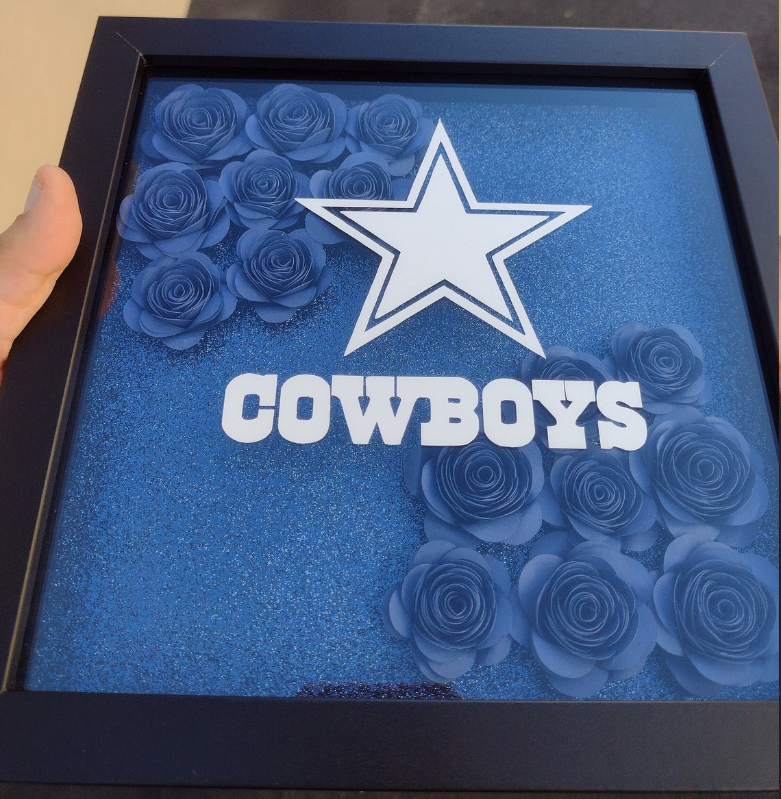 Sports | Team Paper Flower Shadow Box - Etsy