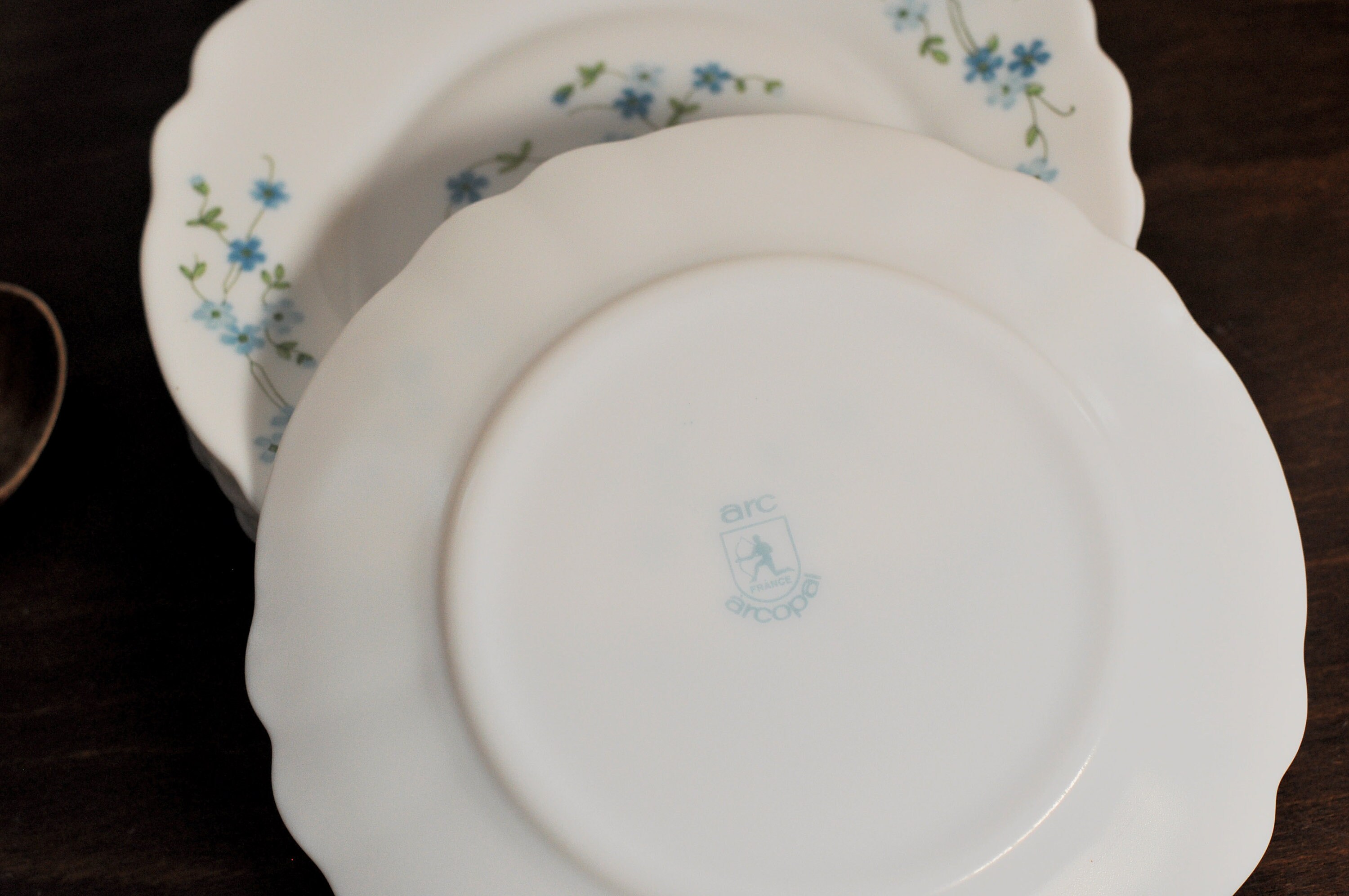 Set of 5 French Vintage Arcopal Dessert Plates - Etsy