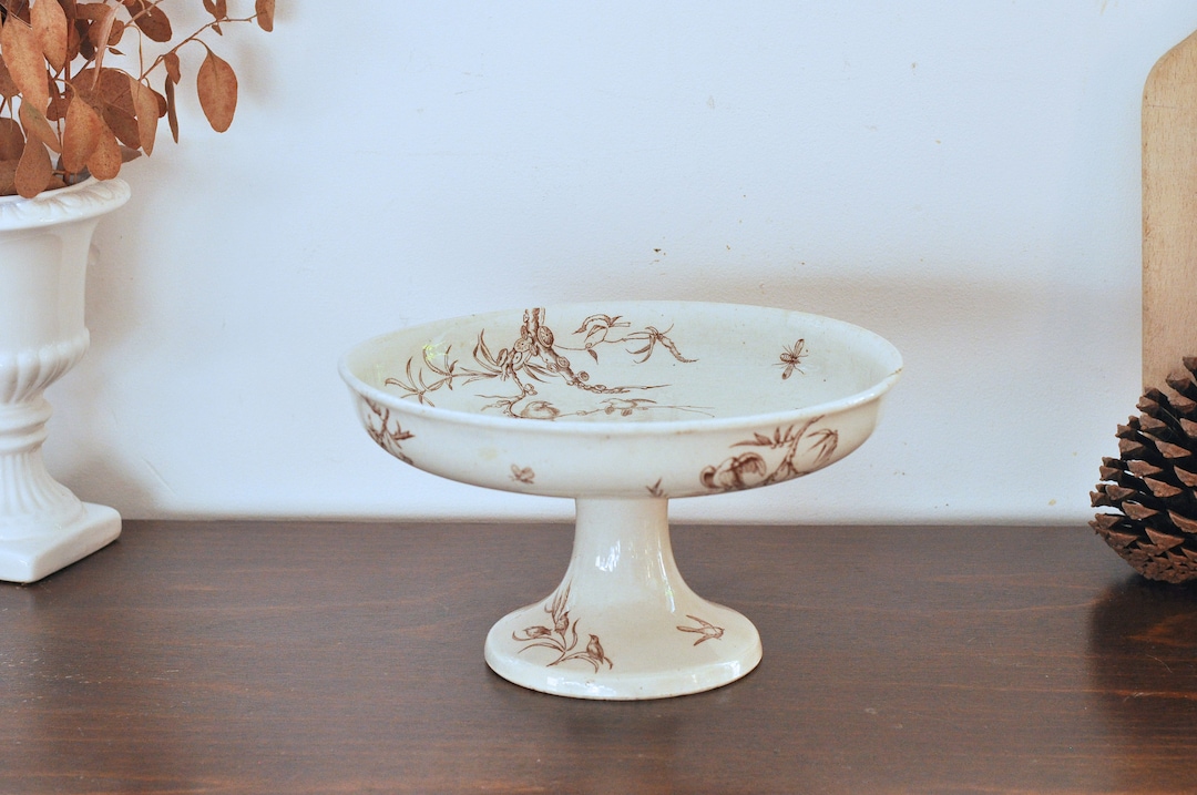 1800s French Antique Compotier - Jules Vieillard Bordeaux - Model ...
