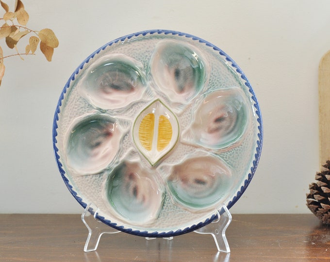 Oyster Chinoiserie Salt and Pepper Set With Golden Spoons Oyster Salt ...