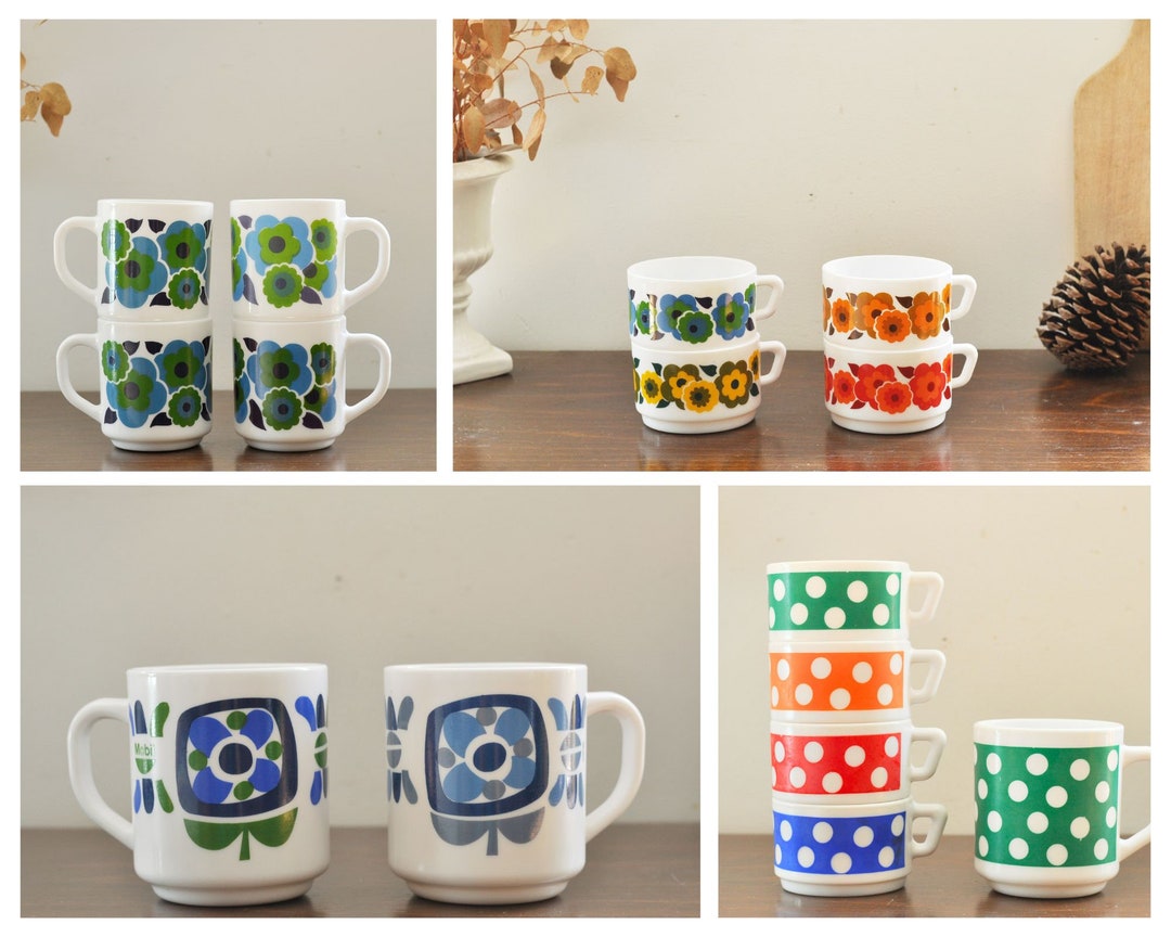 Vintage 70s 80s Arcopal Mug for Choose, Cappuccino Cup, Made in France ...