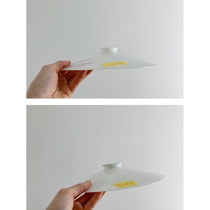 Vintage French Opaline White Milk Glass Lampshade - Etsy