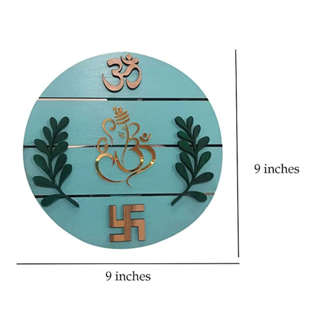 Art Om Swastik Ganesh Ji Hanging Symbol for Wall - Etsy