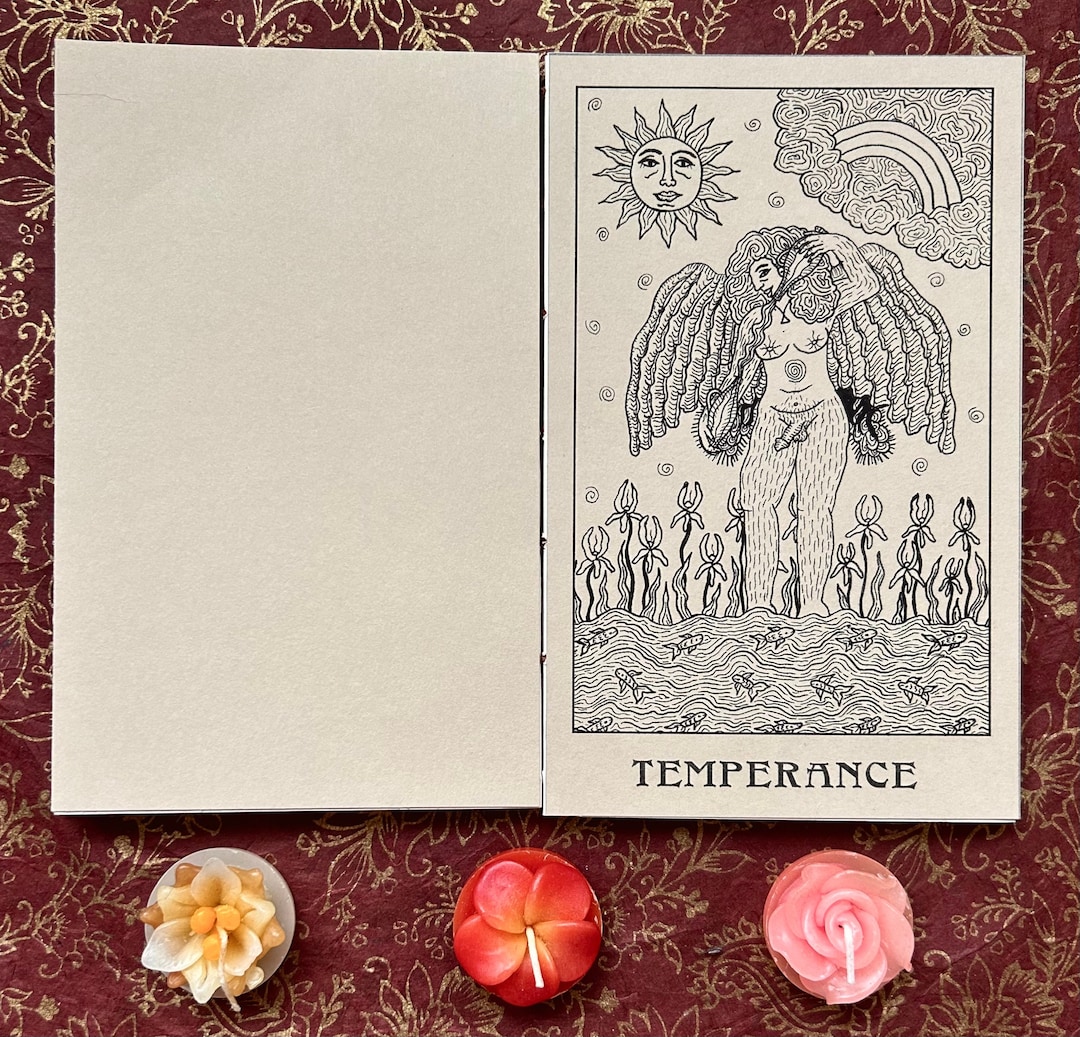Temperance Earth Mother Magic Tarot Handmade Notebook - Etsy Ireland