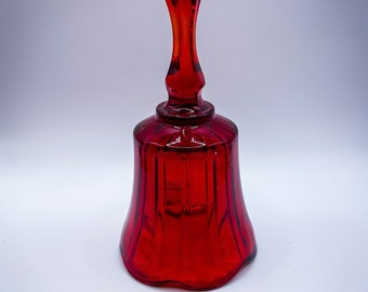 Fenton Ruby Red Vintage Barrell Glass Bell - Etsy