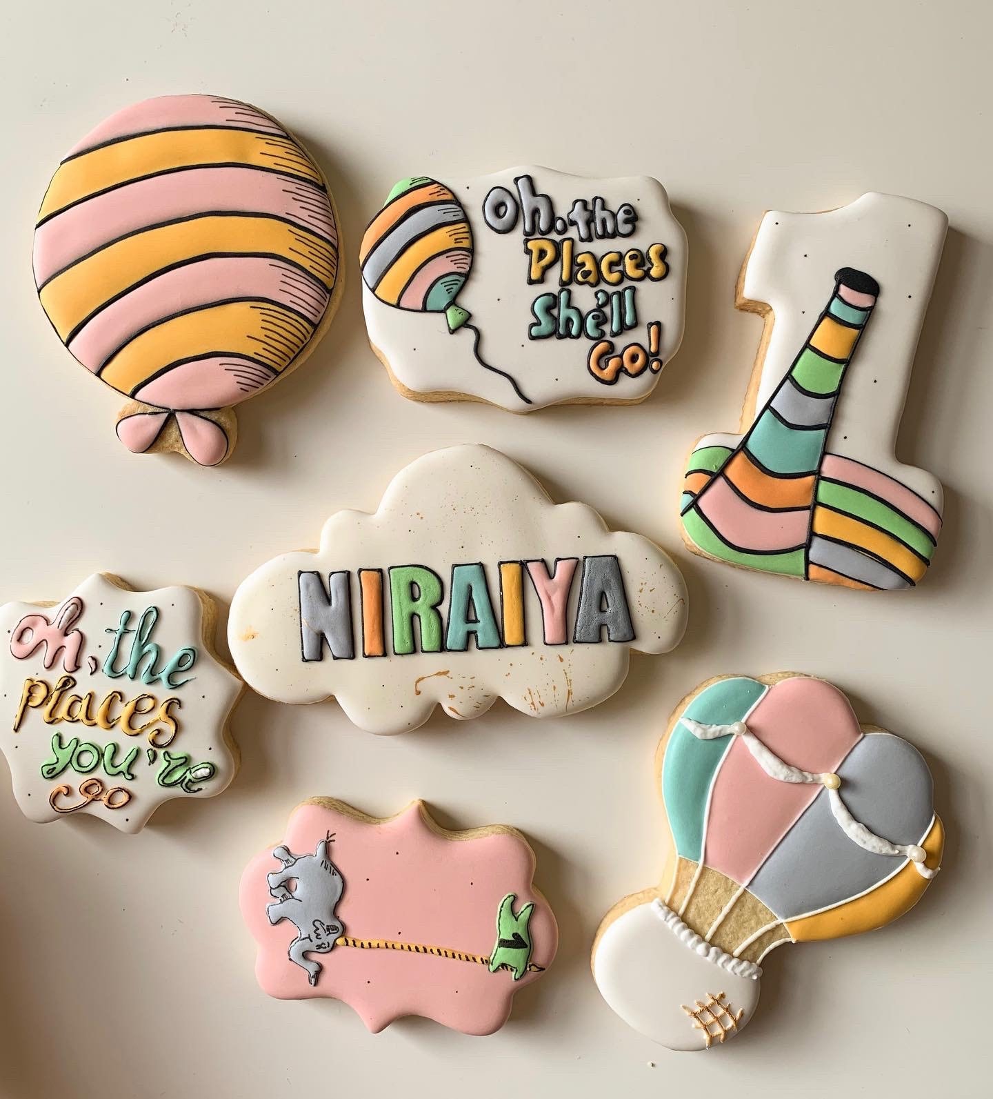 6 Personalised Birthday Royal Icing Cookies Gingerbread - Etsy