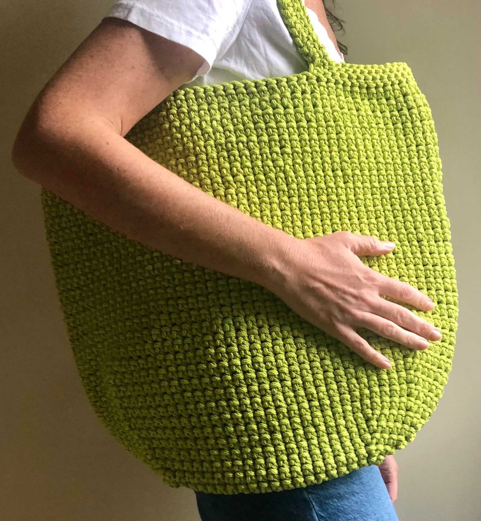 Crochet Tote Handmade Large Tote - Etsy