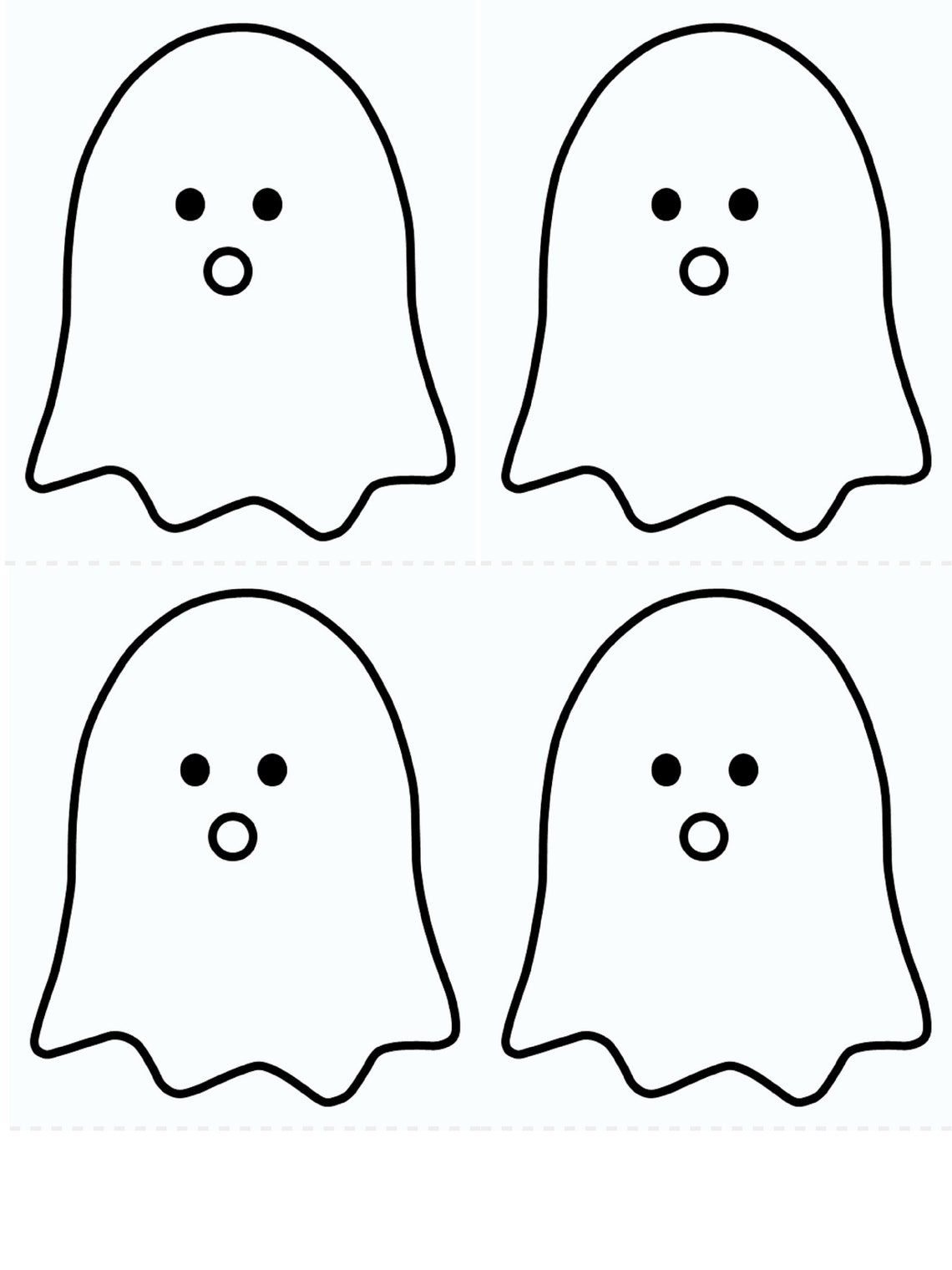 Halloween Printable Home Decor, Halloween Paper Cutouts, PDF Digital ...