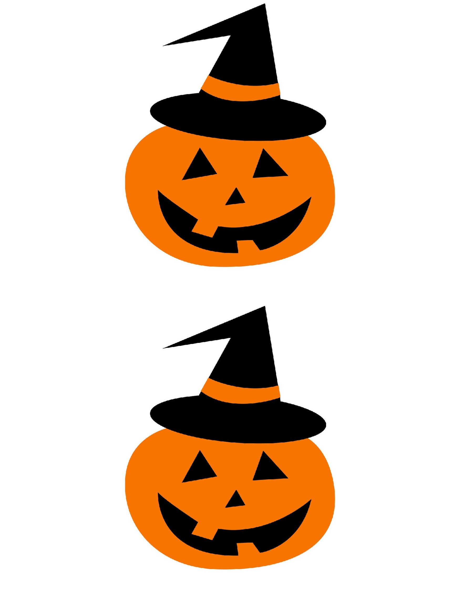 Halloween Printable Home Decor, Halloween Paper Cutouts, PDF Digital ...