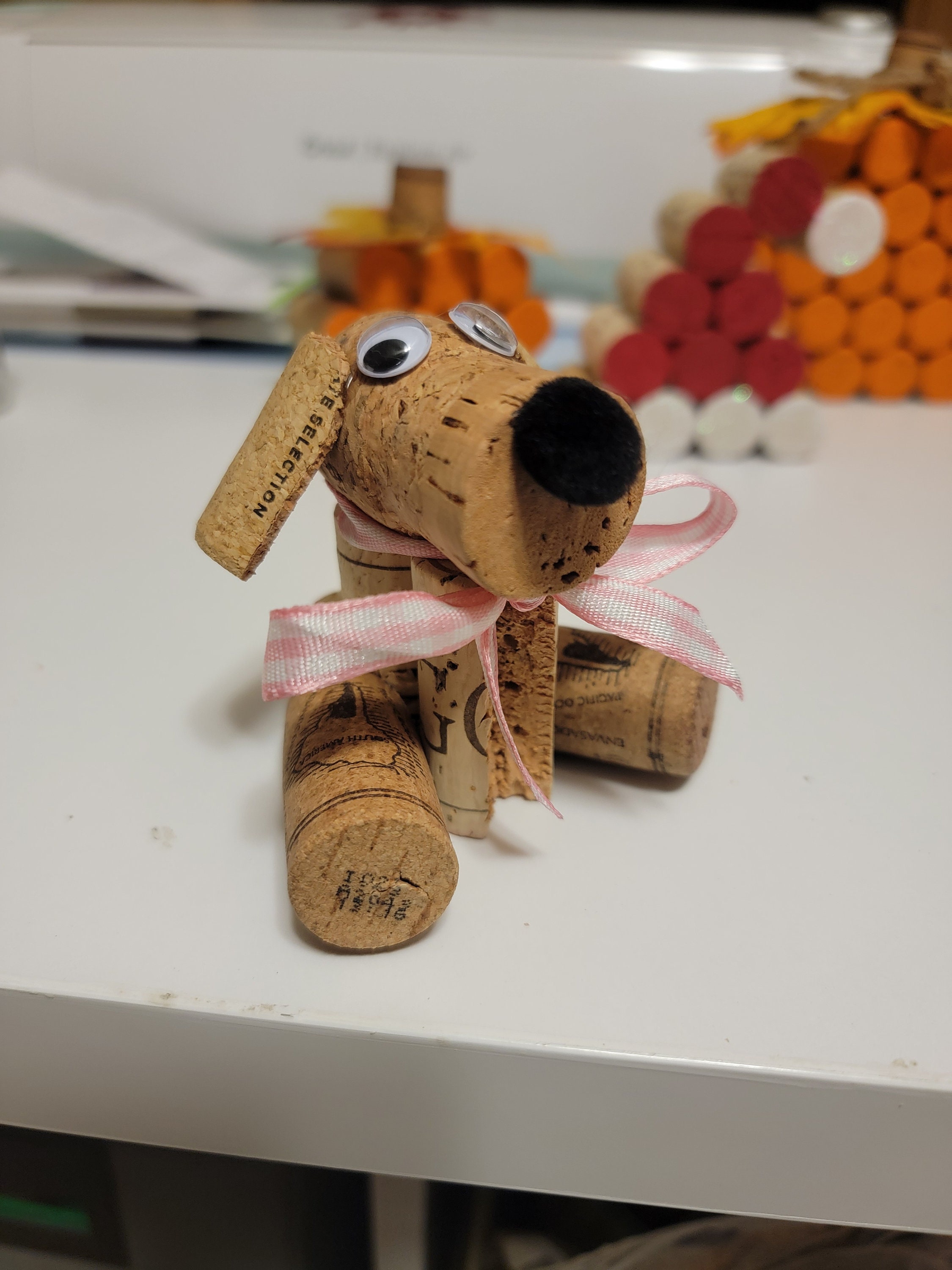 Large Wine Cork Dog - Etsy