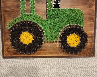 DIY String Art Tractor, Fun Activity, Home Décor, Wall Hanging, Shelf ...