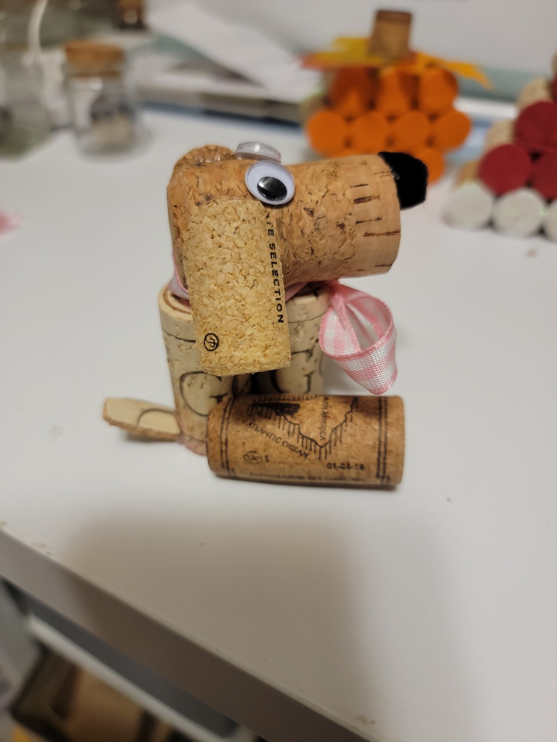 Large Wine Cork Dog - Etsy
