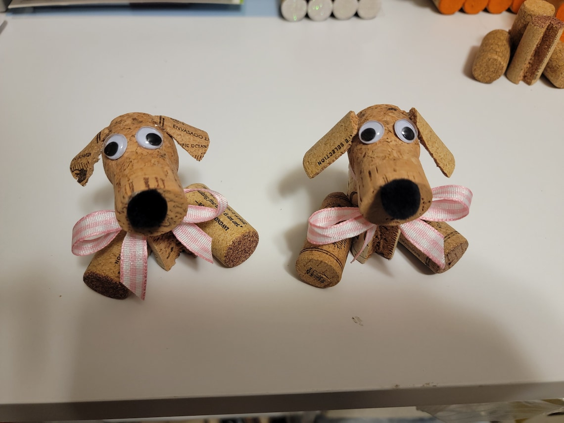 Large Wine Cork Dog - Etsy