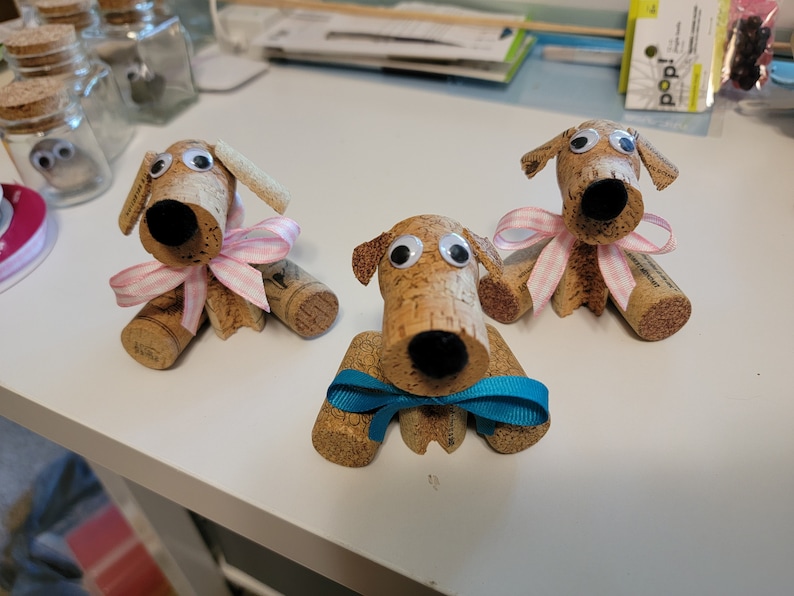 Large Wine Cork Dog - Etsy