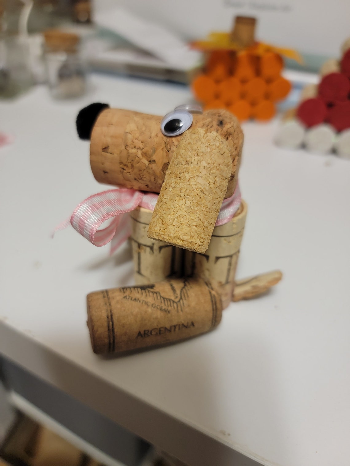 Large Wine Cork Dog - Etsy